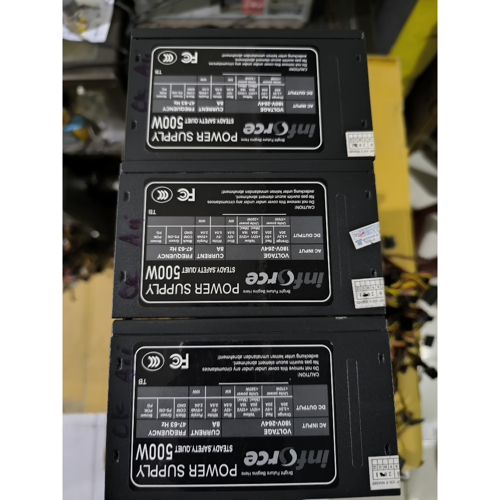 Jual PSU/Power Supply PC 500W Hitam | Shopee Indonesia
