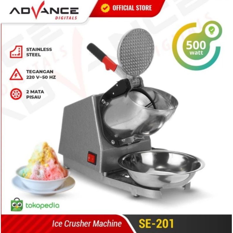 Jual Ice Crusher Machine Parutan Es Advance SE201(2Mata pisau/dobel ...