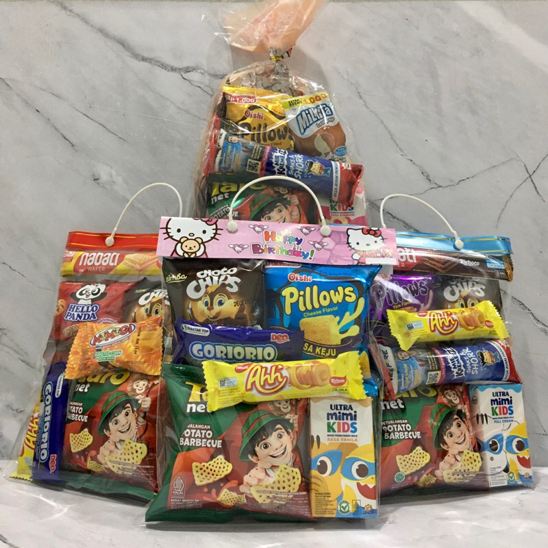 Jual SNACK ACARA / Snack Ulang Tahun Anak / Parcel Ulang Tahun Anak ...