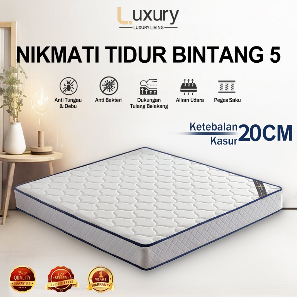Jual LL Pabrik Lokal Kasur SpringBed Premium Putih 15/20 Cm Baru 2025 ...