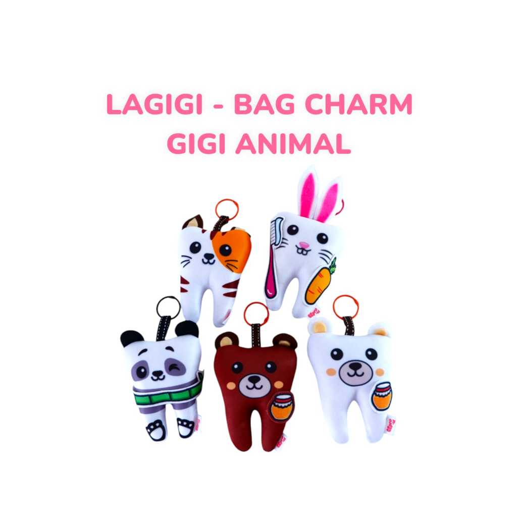 Jual Lagigi Bag Charm Gigi Animal | Gantungan Tas Lucu Bentuk Hewan ...