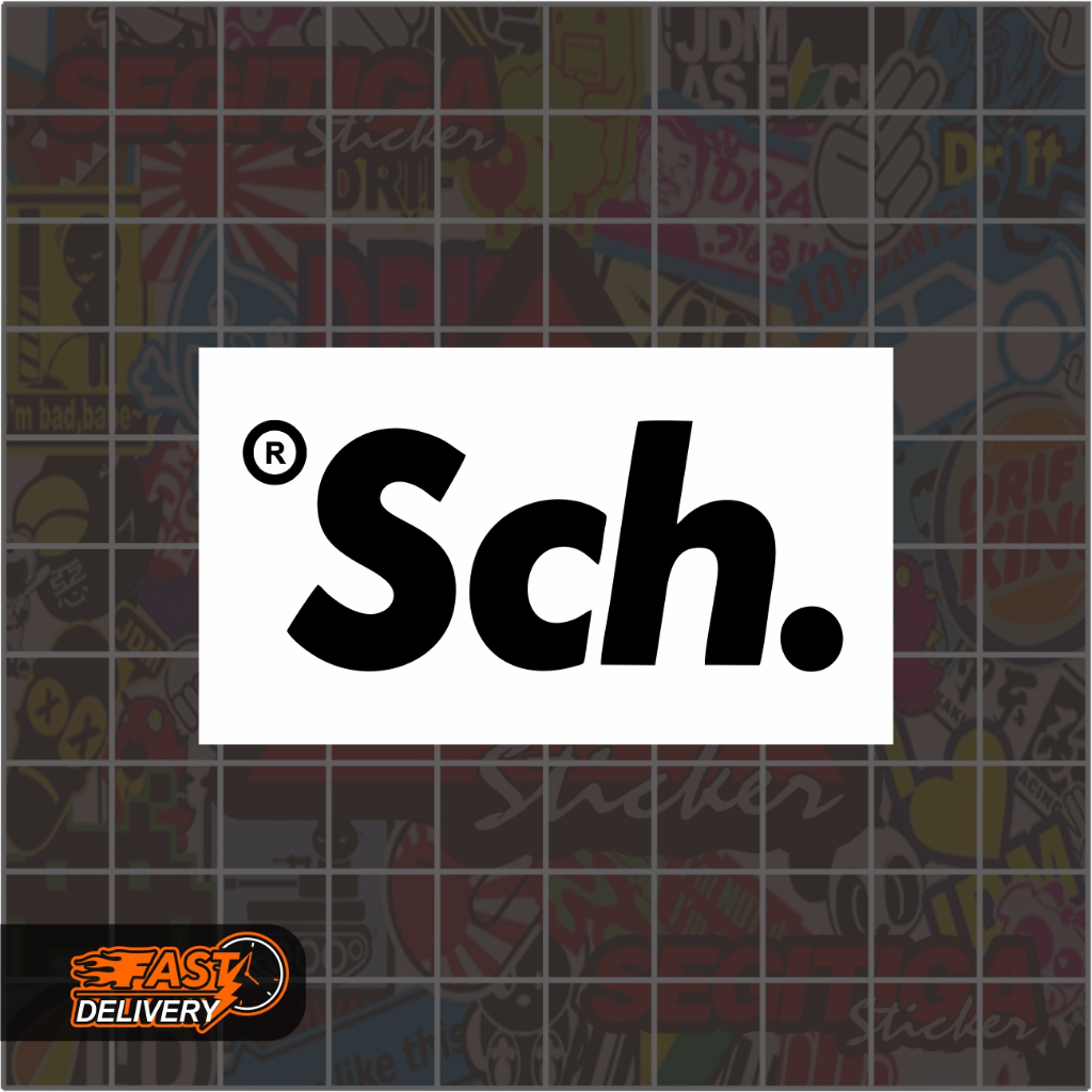Jual Sticker Brand Distro SCH Ukuran 7 x 4 Cm | Shopee Indonesia