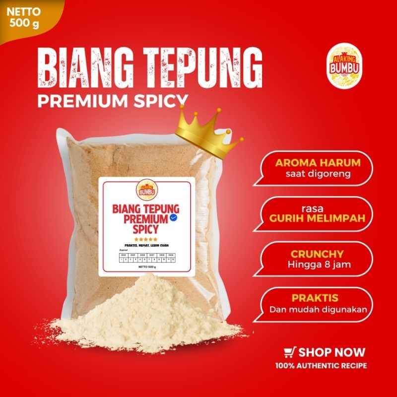 Jual ALAKING BUMBU Biang Tepung Spicy Premium / Bumbu Fried Chicken ...