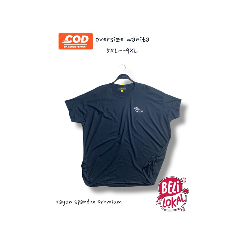 Jual Real Picture Atasan Wanita Jumbo Oversize LD 140 Melar 160cm Lemone Wanita 8XL dan 9XL ...