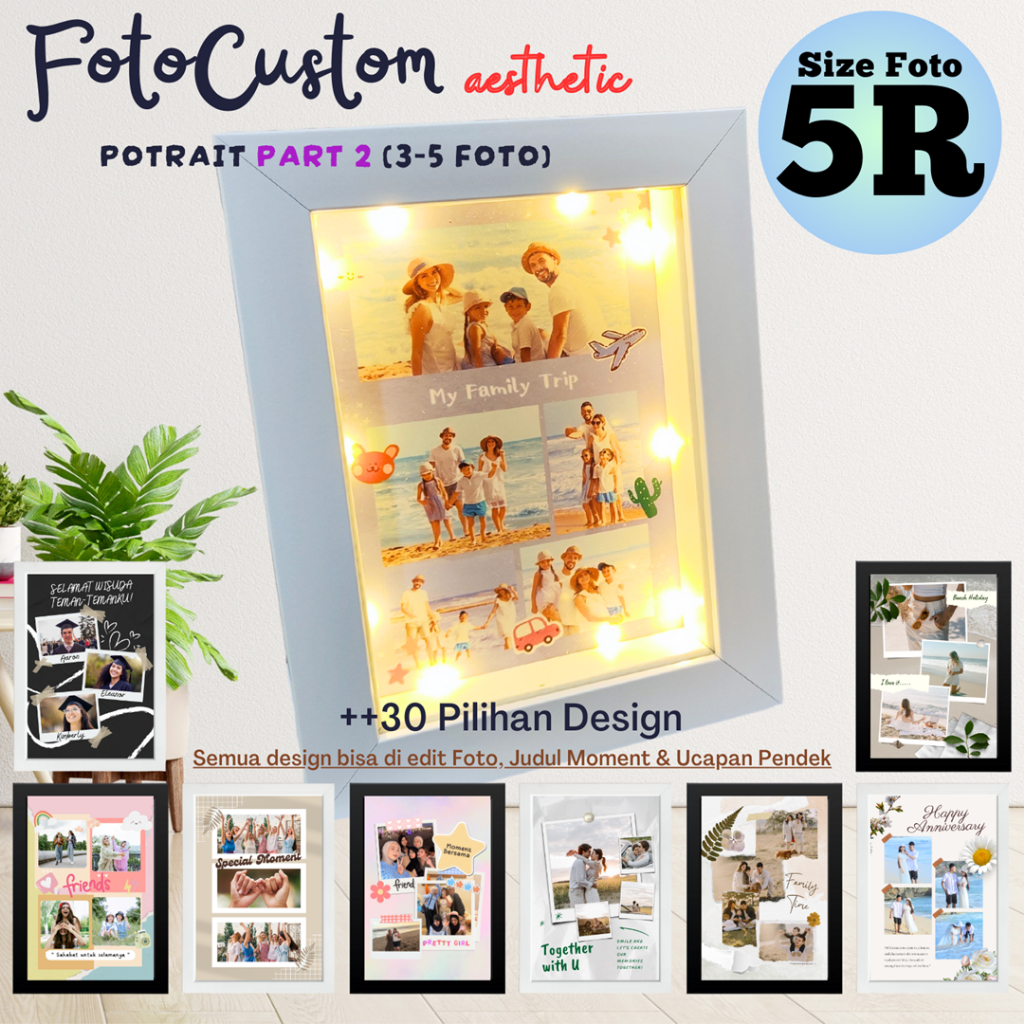 Jual Riel_Gift.co - (Frame Foto Potrait PART 2) - Frame Foto Custom ...