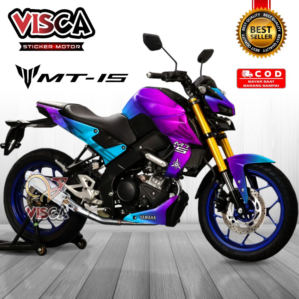 Jual Stiker Decal Yamaha MT 15 Dekal Mt 15 Striping Mt 15 Variasi Decal ...