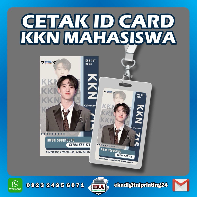 Jual Paket Lanyard+Plastik Uk B2 Id card Kartu KKN Mahasiswa | KTA ...