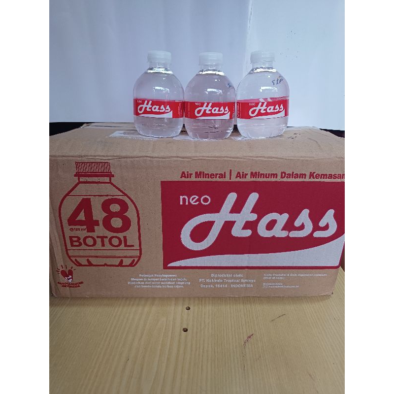 Jual Air Mineral Neo Hass 188ml Botol(1dus isi 48) | Shopee Indonesia