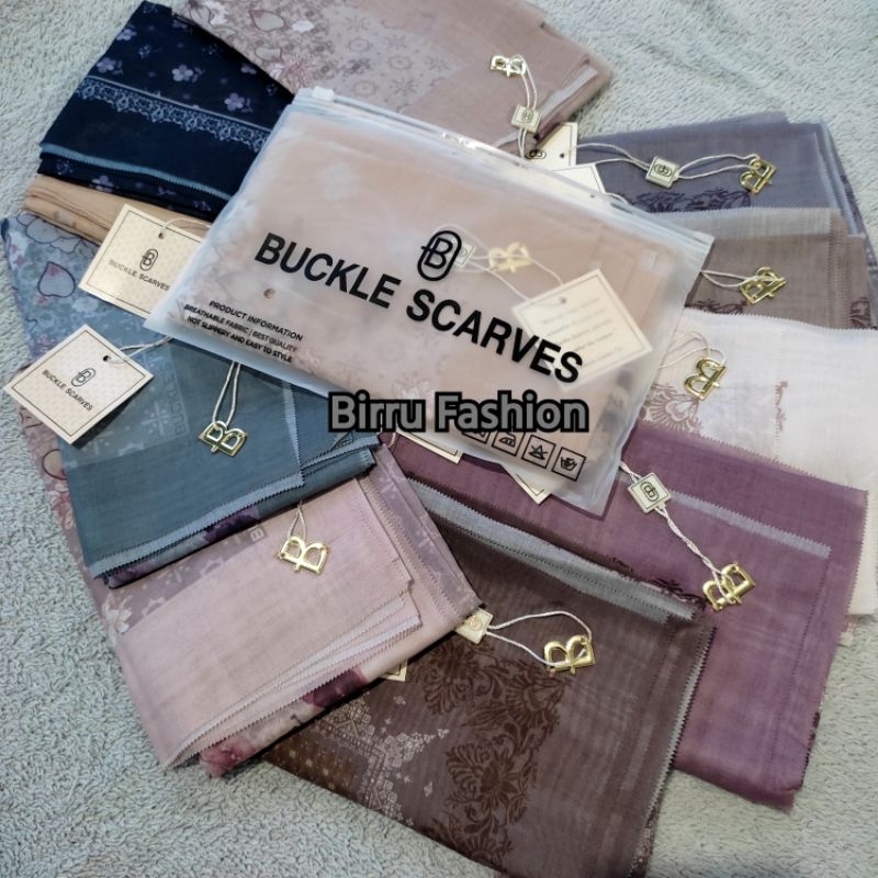 Jual BUCKLE SCARVER LC Segiempat Hijab Motif Ukuran 110x110 | Shopee ...