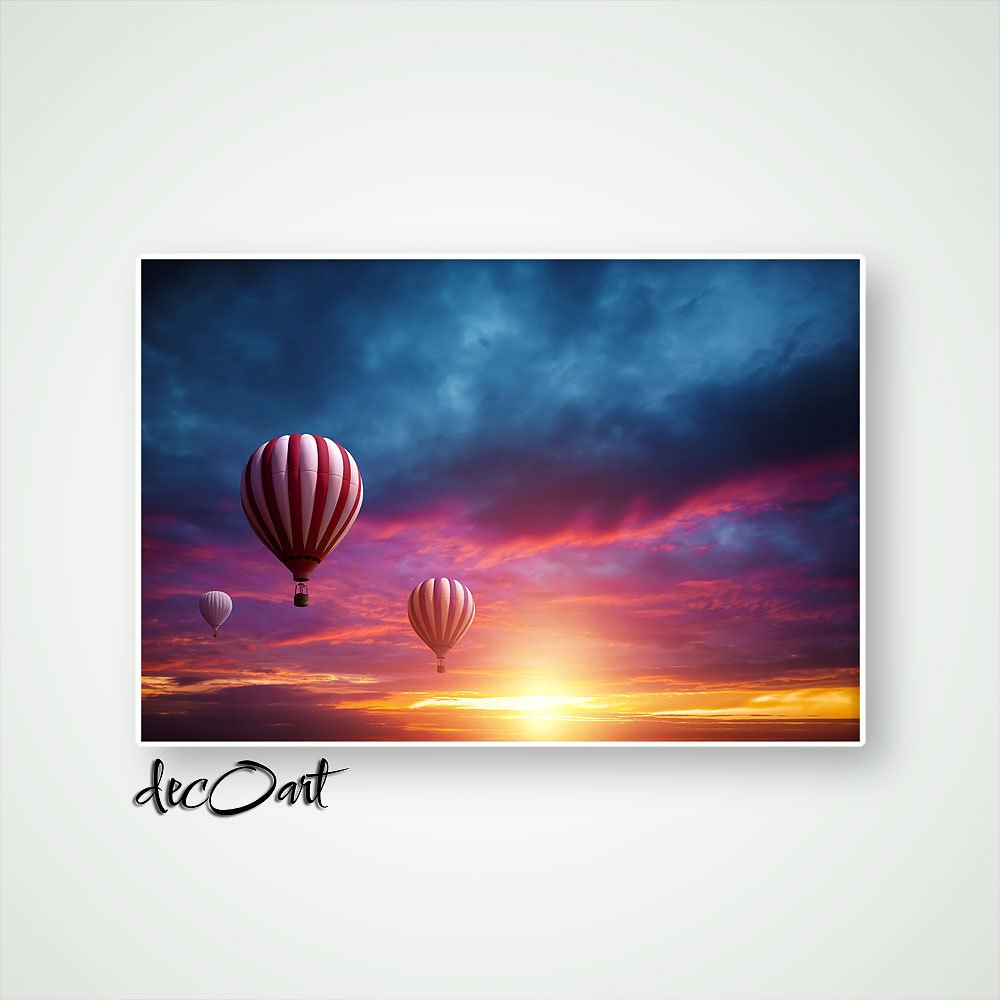Jual Poster Balloon - Poster Balon Udara - Wall Decor Frame Block ...
