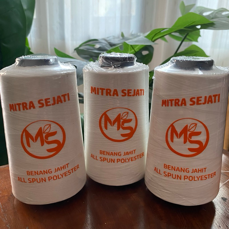 Jual Benang Jahit Putih Natural 40/2 5000 Yards | Shopee Indonesia
