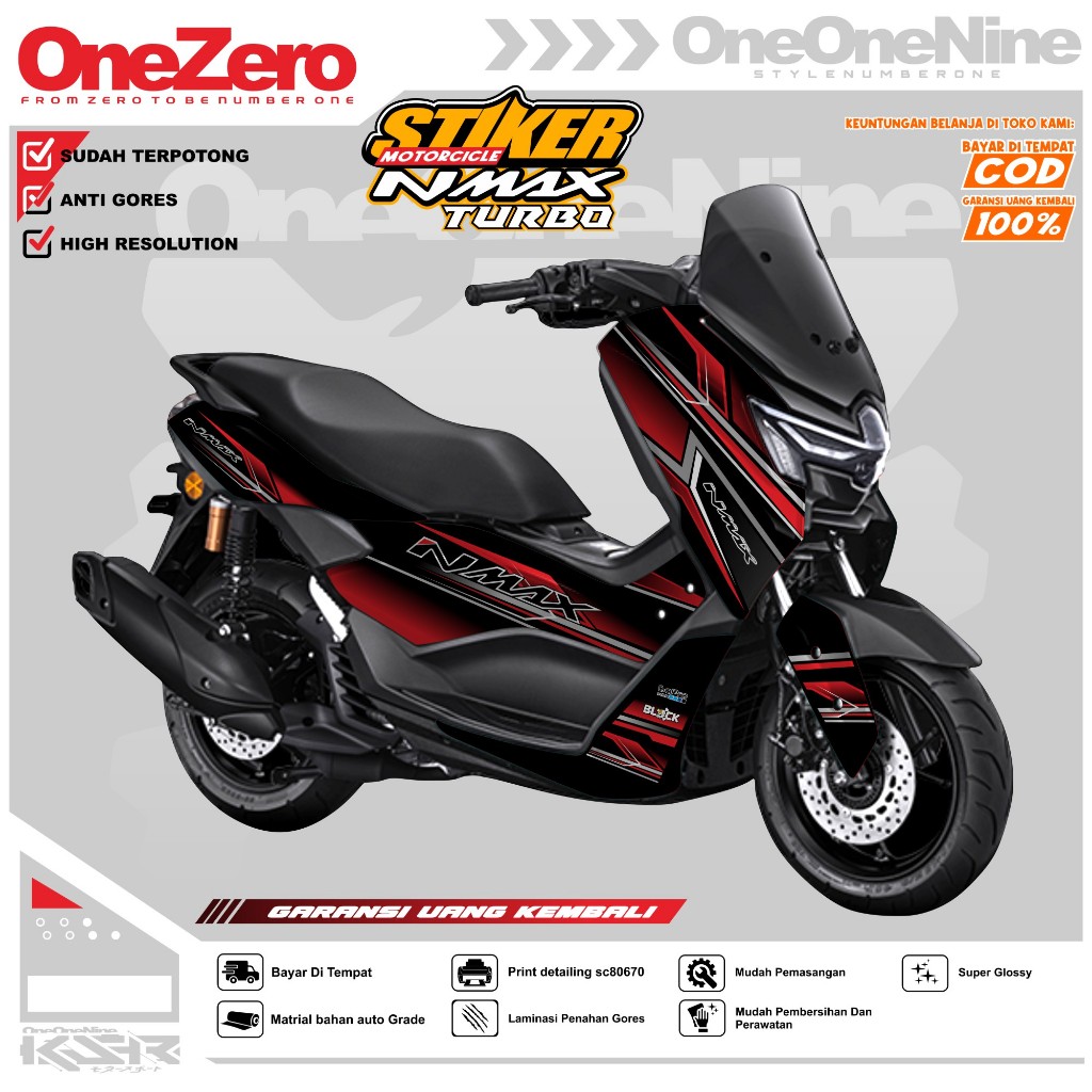 Jual Striping Yamaha NMAX 2025 New - Stiker Blok NMAX 2025 - Stiker ...