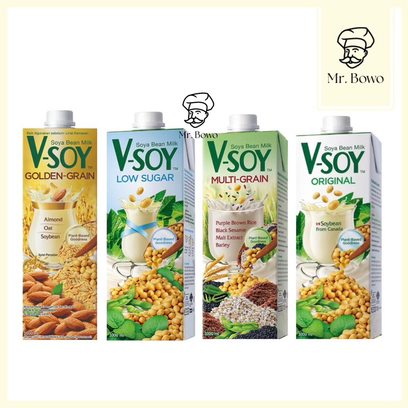 Jual V-Soy Soya Bean (4 Varian Rasa) (1000ml) | Shopee Indonesia