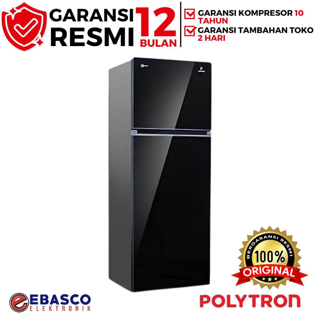 Jual POLYTRON Kulkas PRW 29 VX 2 Pintu 260 Liter Belleza Jumbo Inverter ...