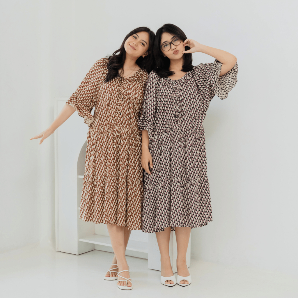 Jual Daster Ruffle Dress Viral Korea Jumbo ( Shanum, Serena ) Arnisa ...