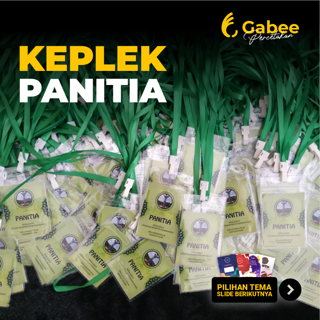 Jual NAME TAG / KARTU PANITIA / KEPLEK / CO CARD / ID CARD / KALUNG ...
