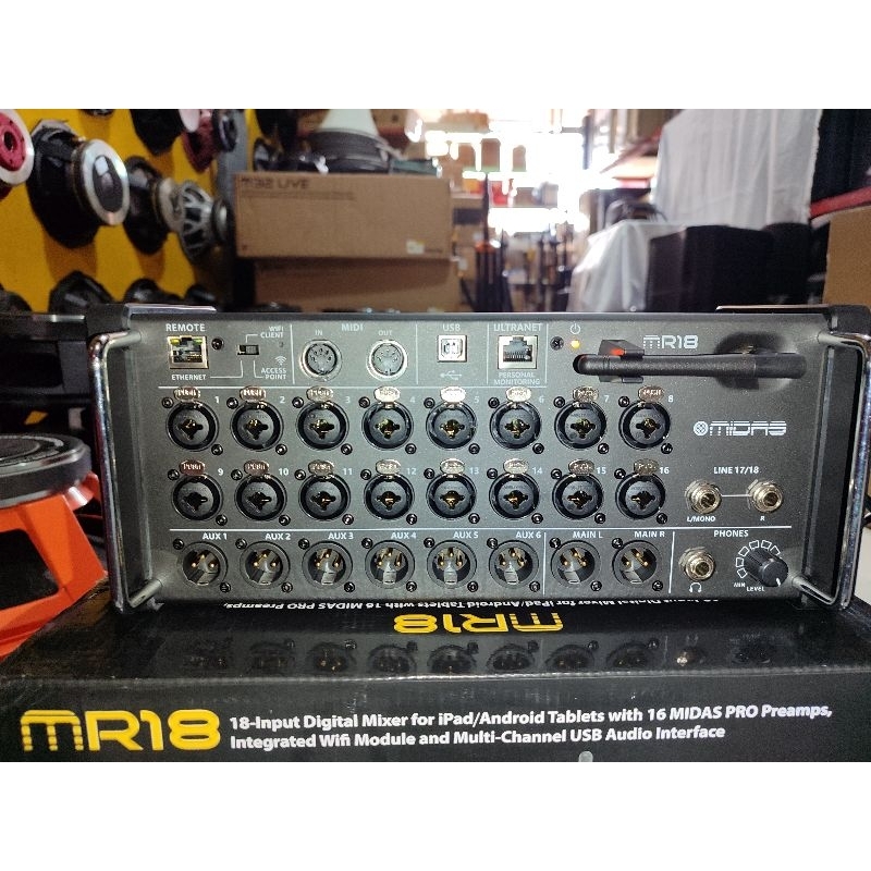 Jual Mixer digital Midas Mr 18 chanel free tab 11 inch Full bonus ...