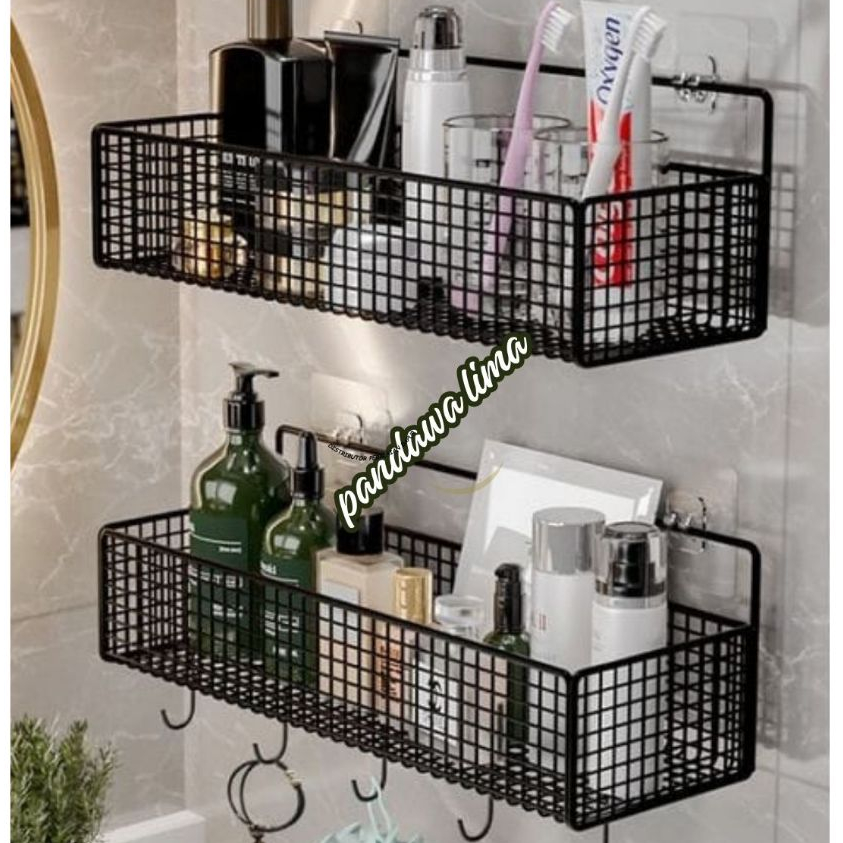 Jual Rak Keranjang skincare Gantung Kamar Mandi Rak Jaring Tempel ...