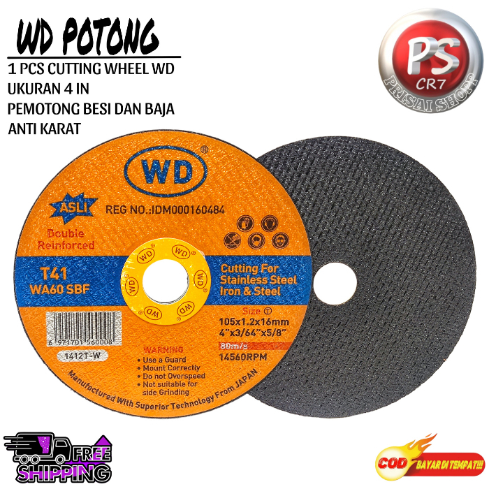 Jual WD Potong Wd Batu potong (1pcs)Cutting wheel Original / wd potong ...