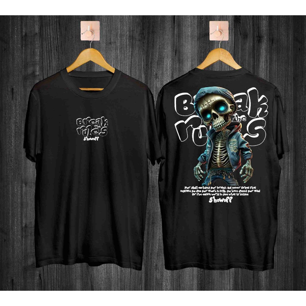 Jual KAOS PRIA DISTRO BREAK RULES - REKOMENDASI KAOS UNISEX TRENDsetter ...