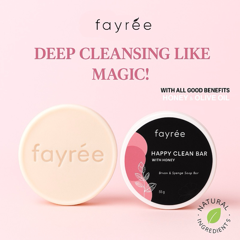 Jual Fayree Happy Clean Bar With Honey / Sabun Kuas dan Beauty Blender ...