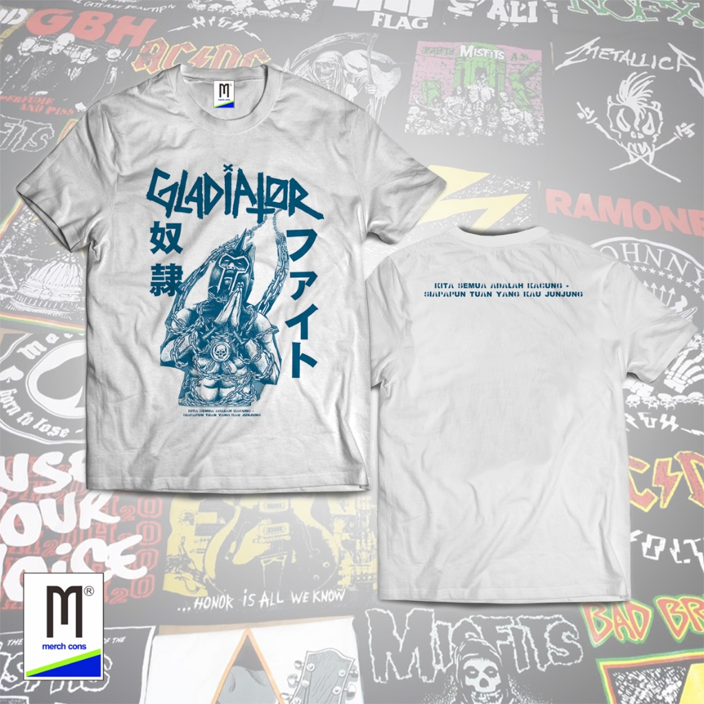 Jual KAOS BAND GLADIATOR TAG MERCH CONS SIZE LUAR | KAOS BAND BOOTLEG ...