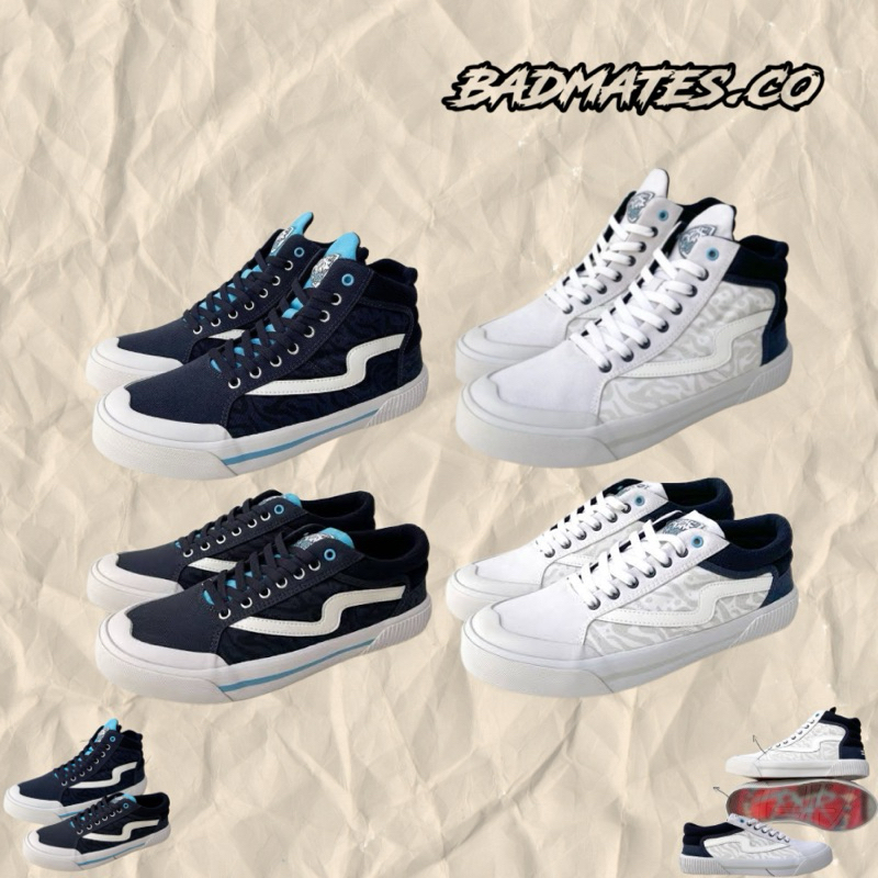 Jual Patrobas x Evos White/Navy Low & High Original | Shopee Indonesia