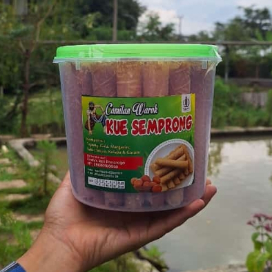 Jual Kue Tradisional Semprong Rasa Wijen Kemasan Toples | Shopee Indonesia