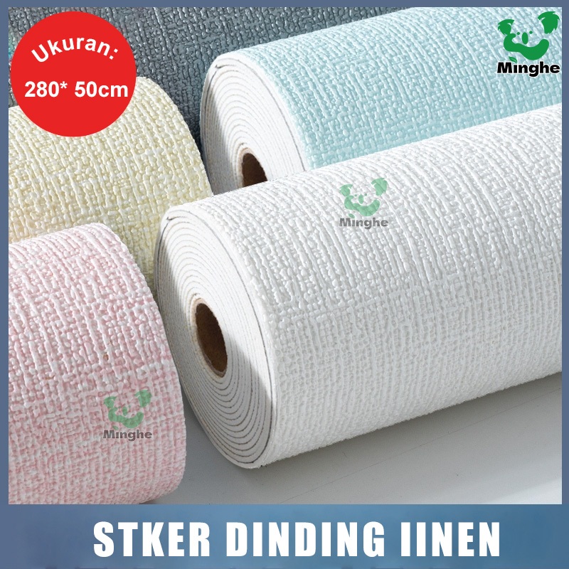 Jual Wallpaper Linen Roll 50 Cm X 280 Cm Dekorasi Kamar Wallpaper ...