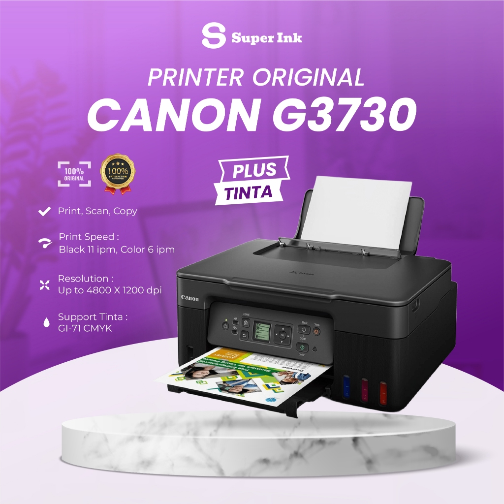 Jual Printer Canon PIXMA G3730 Ink Tank Print Scan Copy Wireless ...