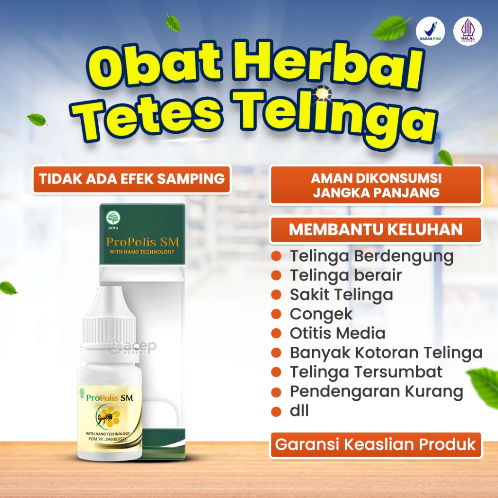 Jual Obat Tetes Telinga Sakit Telinga Congek Telinga Berdengung Telinga ...