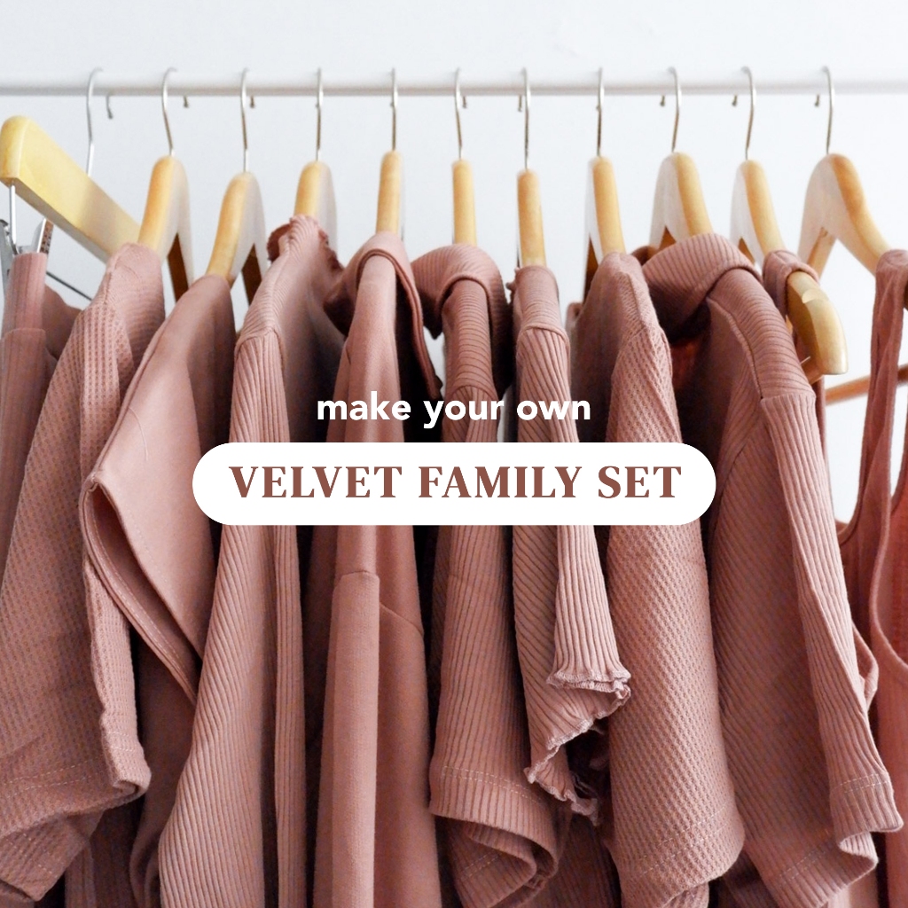 Jual Isla Make Your Own Velvet Family Set - Set Pakaian Keluarga - Baju ...