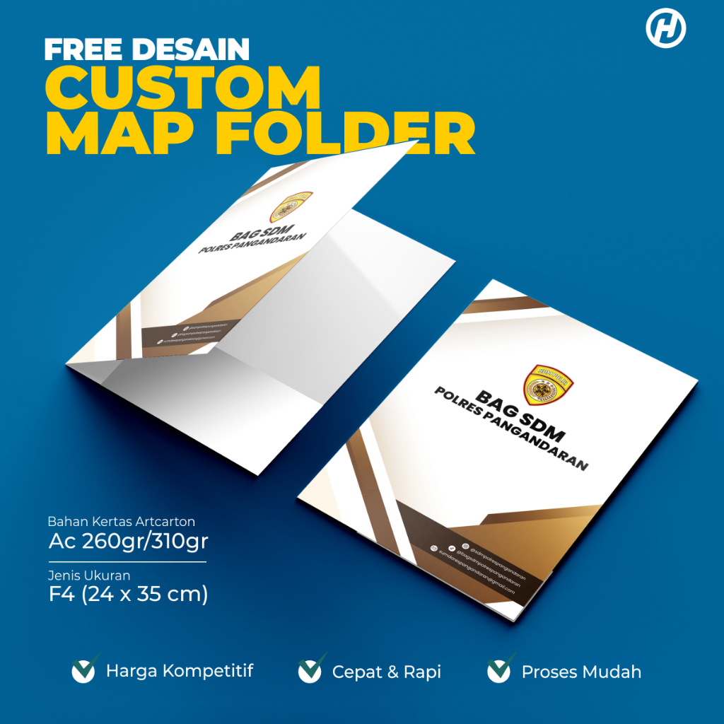 Jual CETAK MAP FOLDER CUSTOM DESAIN F4 | Shopee Indonesia
