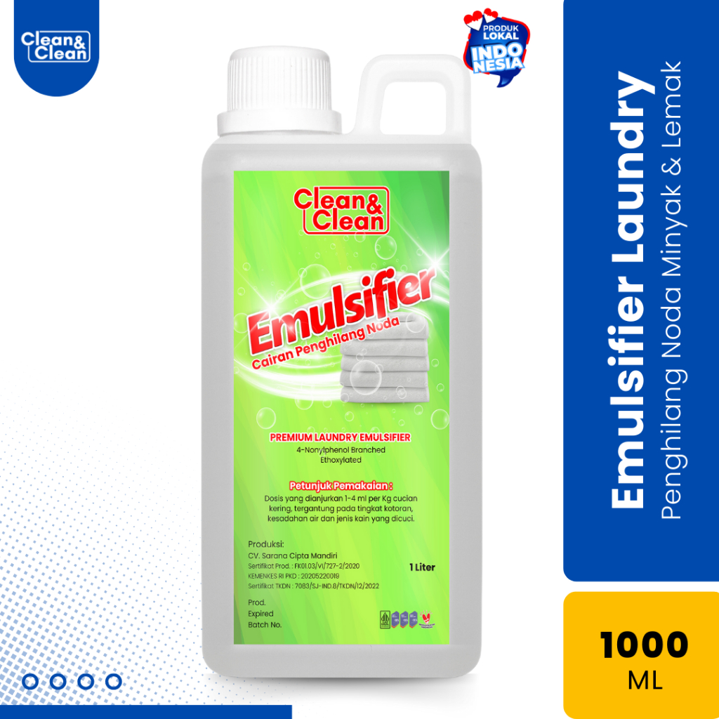 Jual CAIRAN PENGHILANG NODA MINYAK PAKAIAN Emulsifier Laundry (Noda Minyak, Noda Daki, Noda ...
