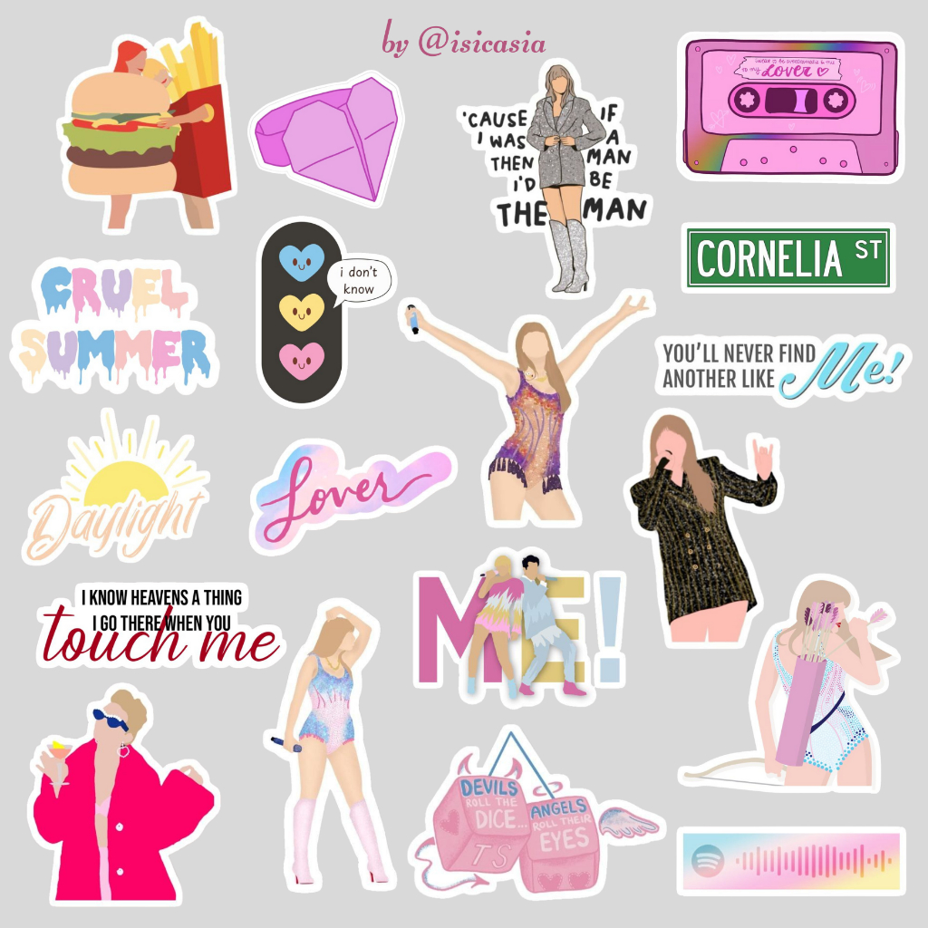 Jual Taylor Swift Sticker Pack Vol 2 by Isicasia | Shopee Indonesia