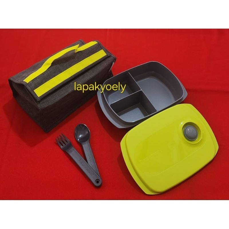 Jual tempat makan set byo lunch set ijo jadul tupperware | Shopee Indonesia