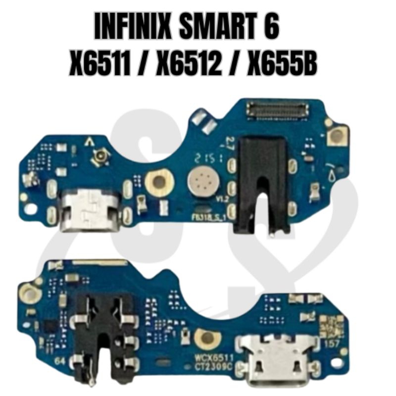 Jual PAPAN CAS / BOARD KONEKTOR PCB INFINIX SMART 6 | X6511 / X6512 ...