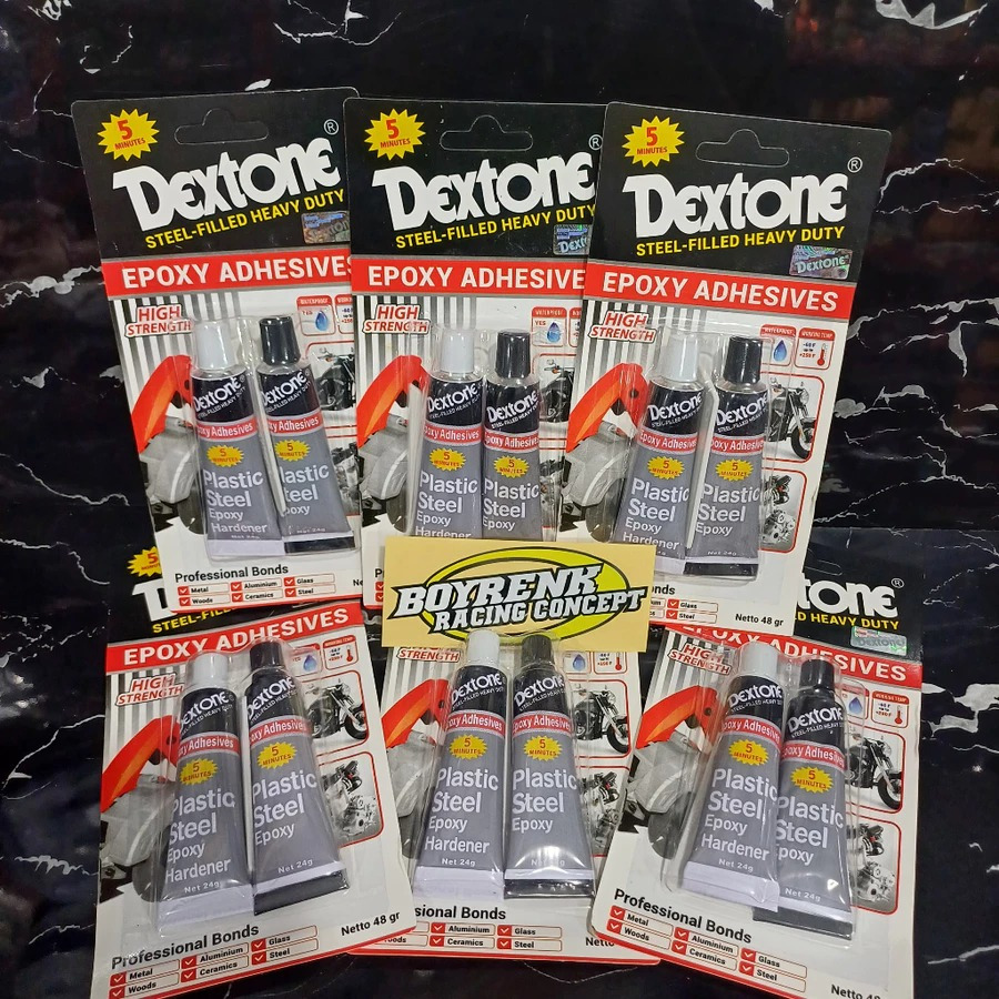 Jual LEM DEXTONE PLASTIC STEEL EPOXY ADHESIVE PLASTIK BESI METAL FOAM ...
