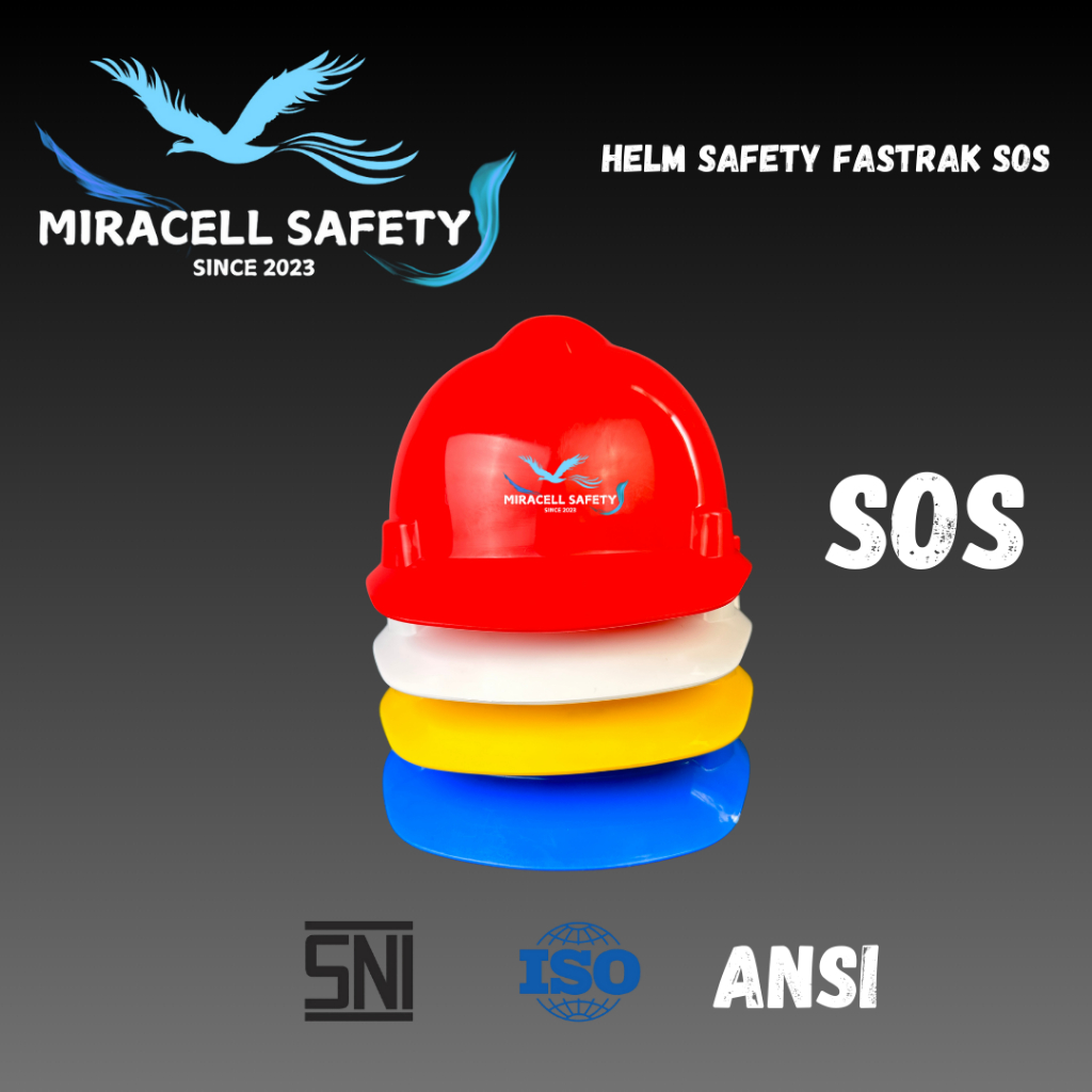 Jual HELM SAFETY SOS FASTRAC + TALI DAGU SOS (KUNING, MERAH, HIJAU ...