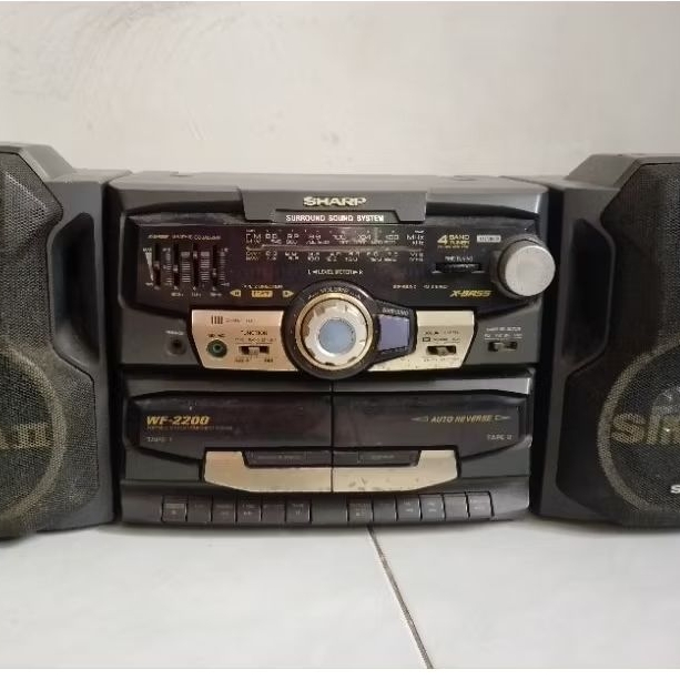 Jual Radio Sharp with surround Simba II (ADA MINUS !!!)( baca deskripsi ...