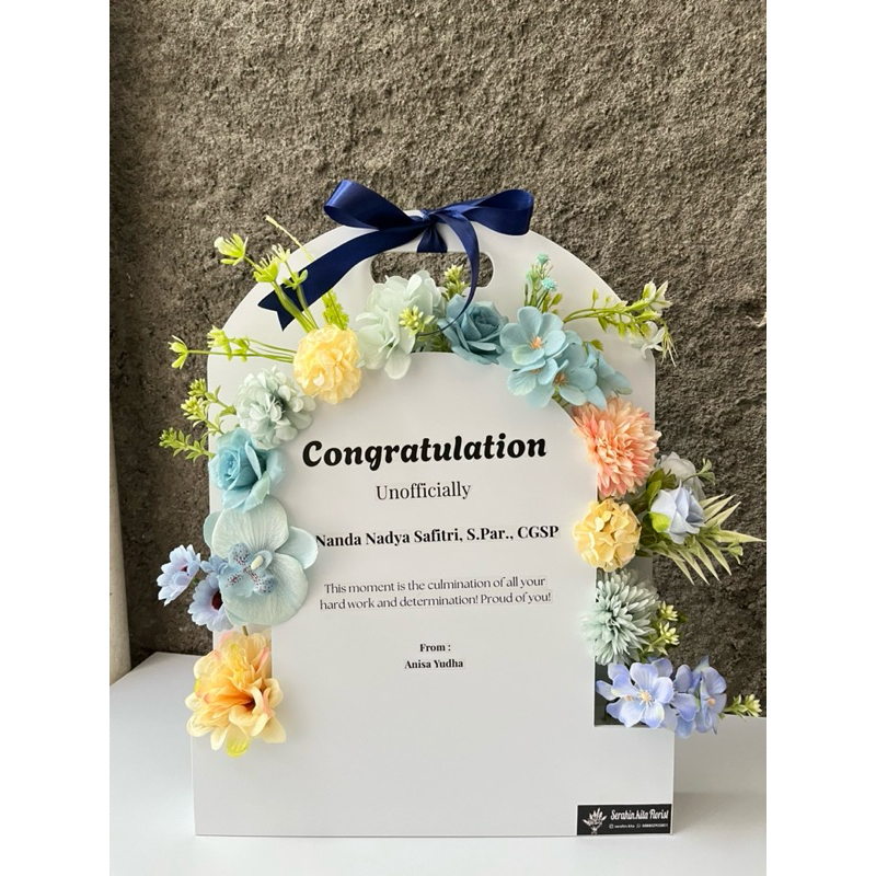 Jual FLOWER BOX MINI, UCAPAN UNTUK WISUDA/GRAND OPENING/WEDDING DAN ...