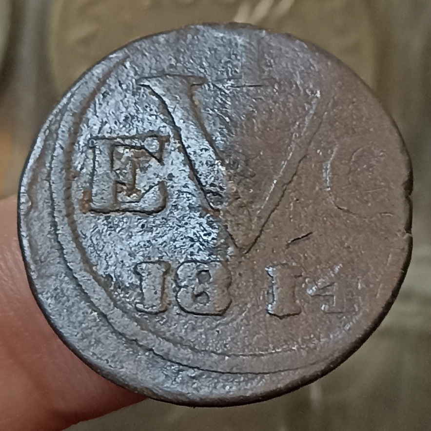 Jual Koin Kuno Indonesia / Java (Indonesian States) 1 Duit Tahun 1814 ...