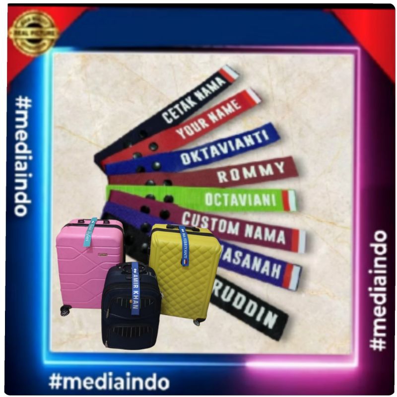Jual Label Koper - Luggage Tag - Penanda Koper Custom Nama GLOW IN THE ...