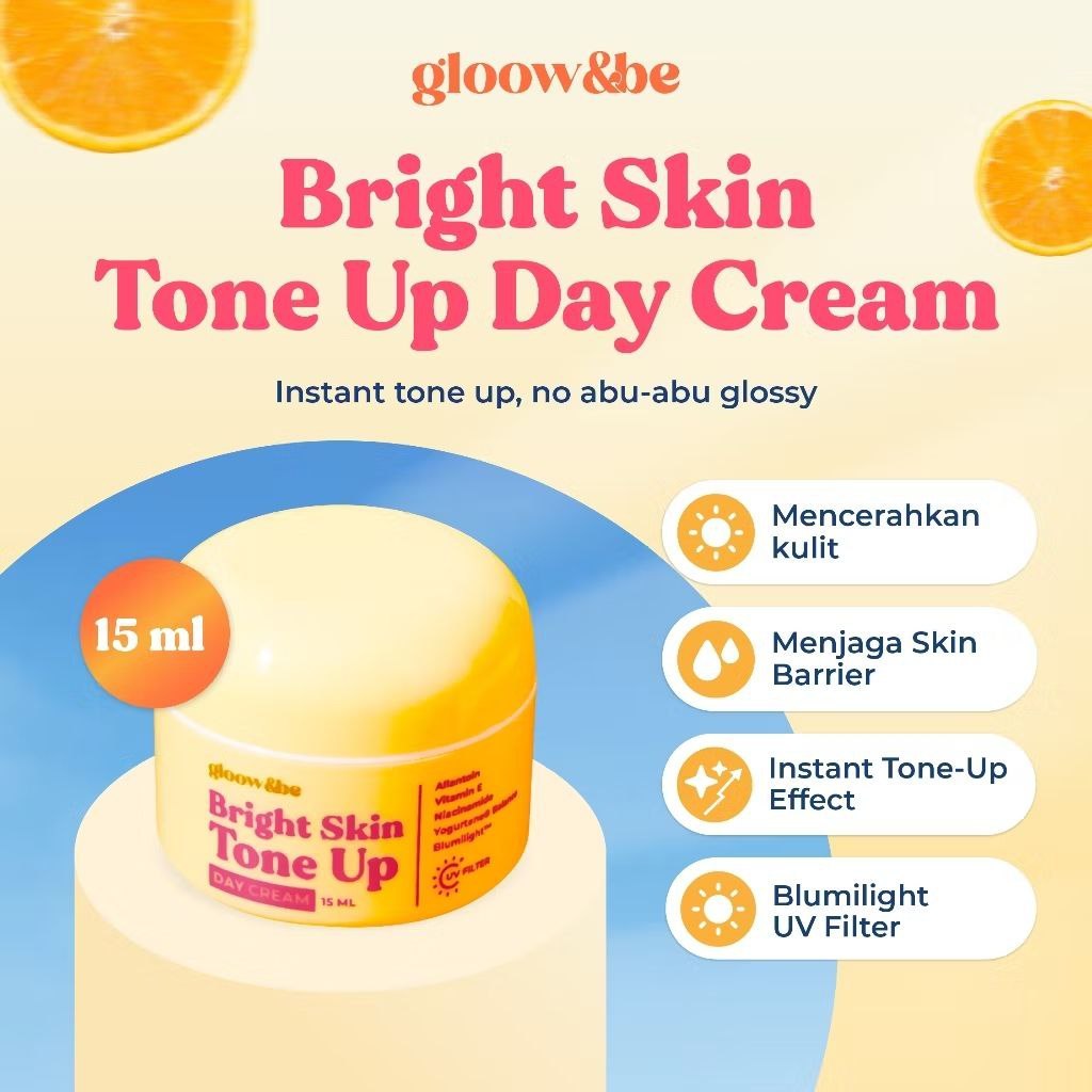 Jual GLOW&BE Day Cream Tone Up Bright Skin Glowbee Glowbi Gloowbe ...