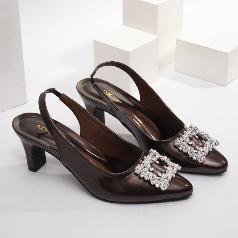 Jual Adk shoes heels premium JELITA 5 cm empuk 37 sd 41 | Shopee Indonesia