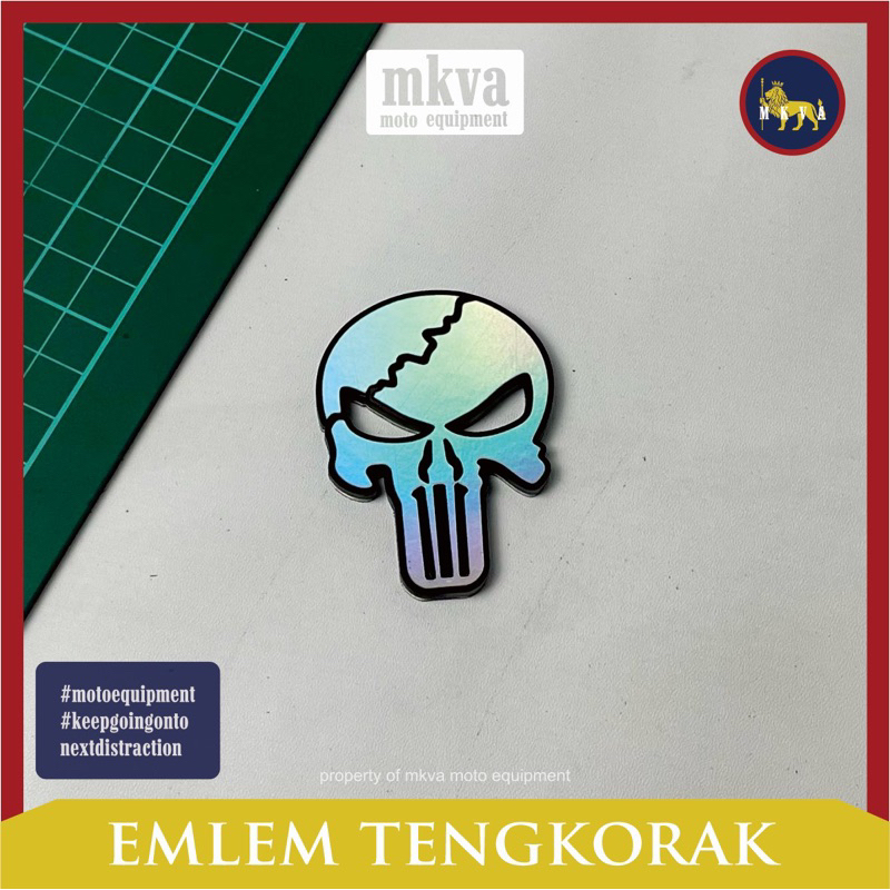 Jual Emblem Motor Skull Punisher Skull All Motor Beat Vario Nmax ...