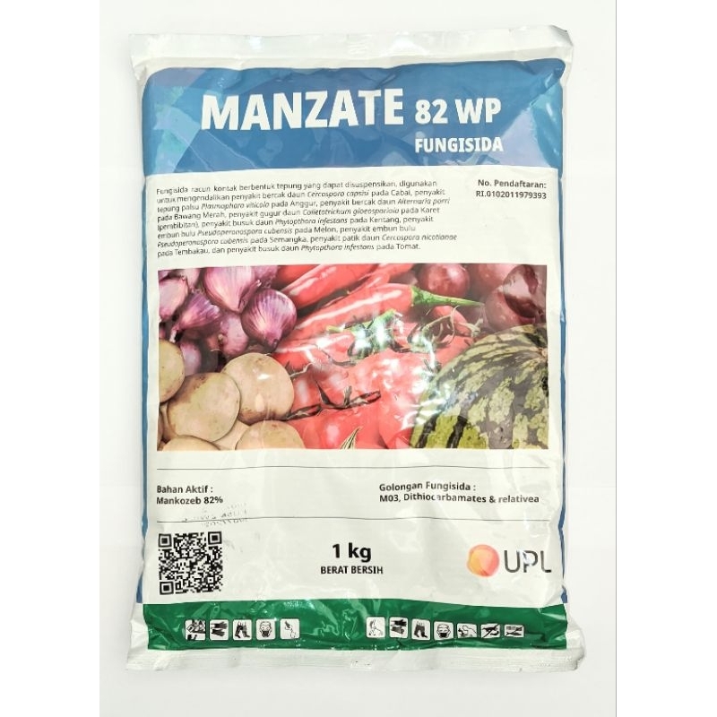 Jual FUNGISIDA MANZATE 82 WP 1KG bahan aktif mancozeb | Shopee Indonesia