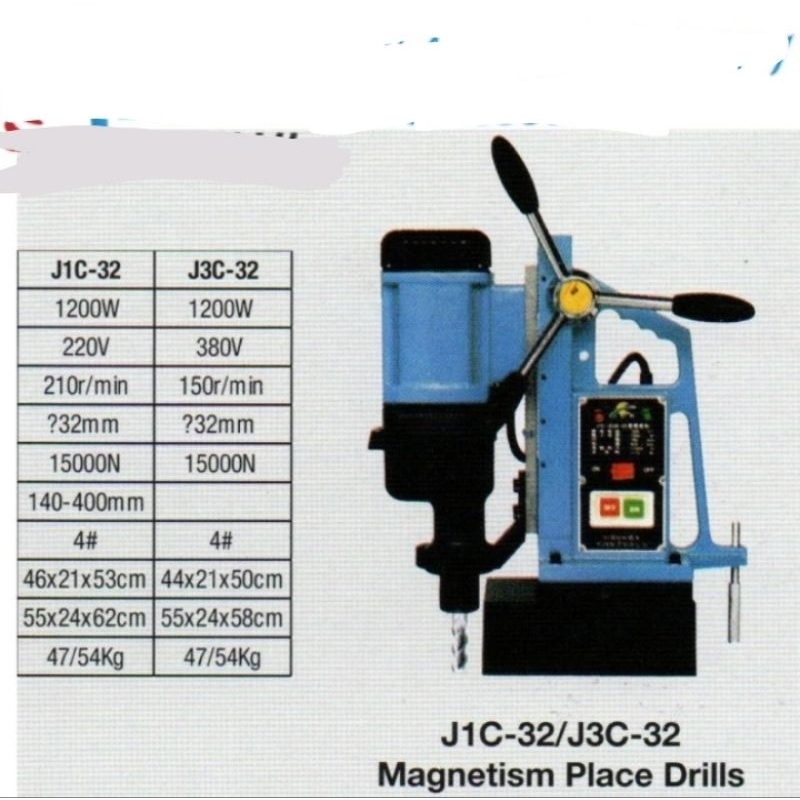 Jual Mesin Bor Magnet 32mm 220v / 380v OSCAR JIC 32 | Shopee Indonesia