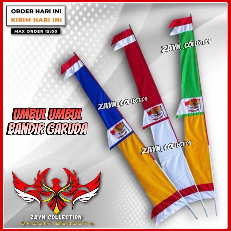 Jual Bendera Umbul-Umbul Bandir Jumbo Motif Garuda Bahan Premium | Shopee Indonesia