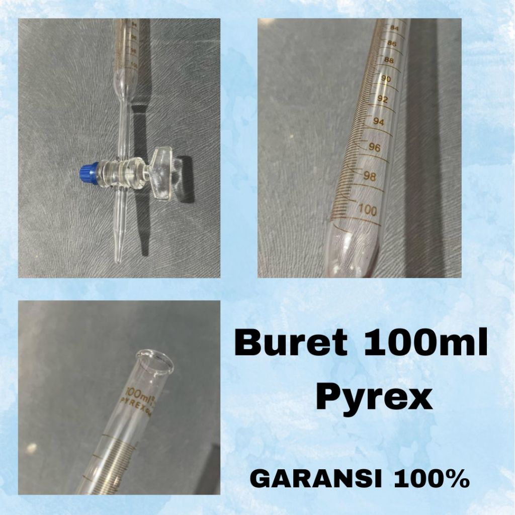 Jual Vialabware - Buret 100ml Keran kaca pyrex | Alat laboratorium ...
